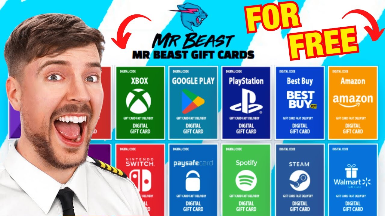 Win Free Mr. Beast Gift Cards - Exclusive Giveaway Event!